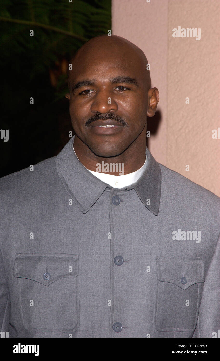 LOS ANGELES, CA. February 12, 2005: Boxer EVANDER HOLYFIELD at record ...