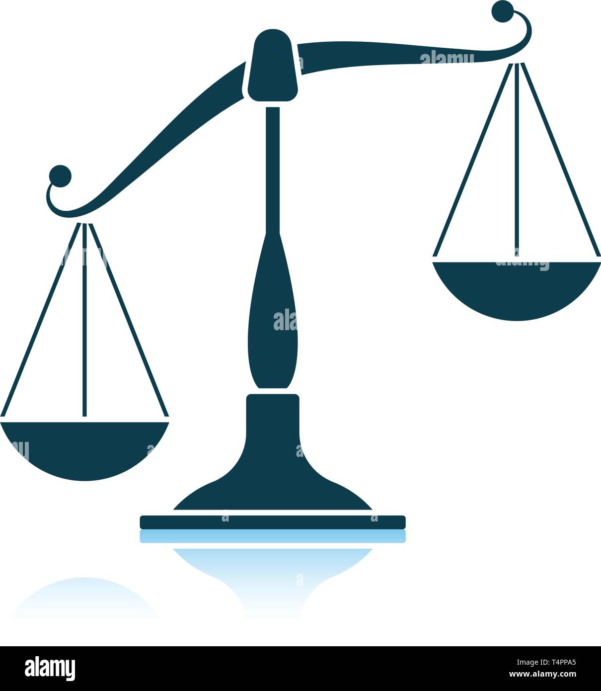 Scale icon. Shadow reflection design. Vector illustration Stock Vector ...