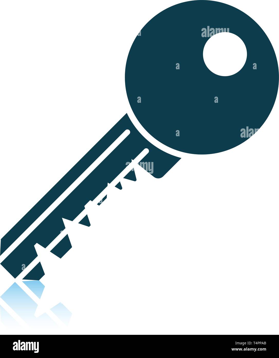 Key icon. Shadow reflection design. Vector illustration Stock Vector ...