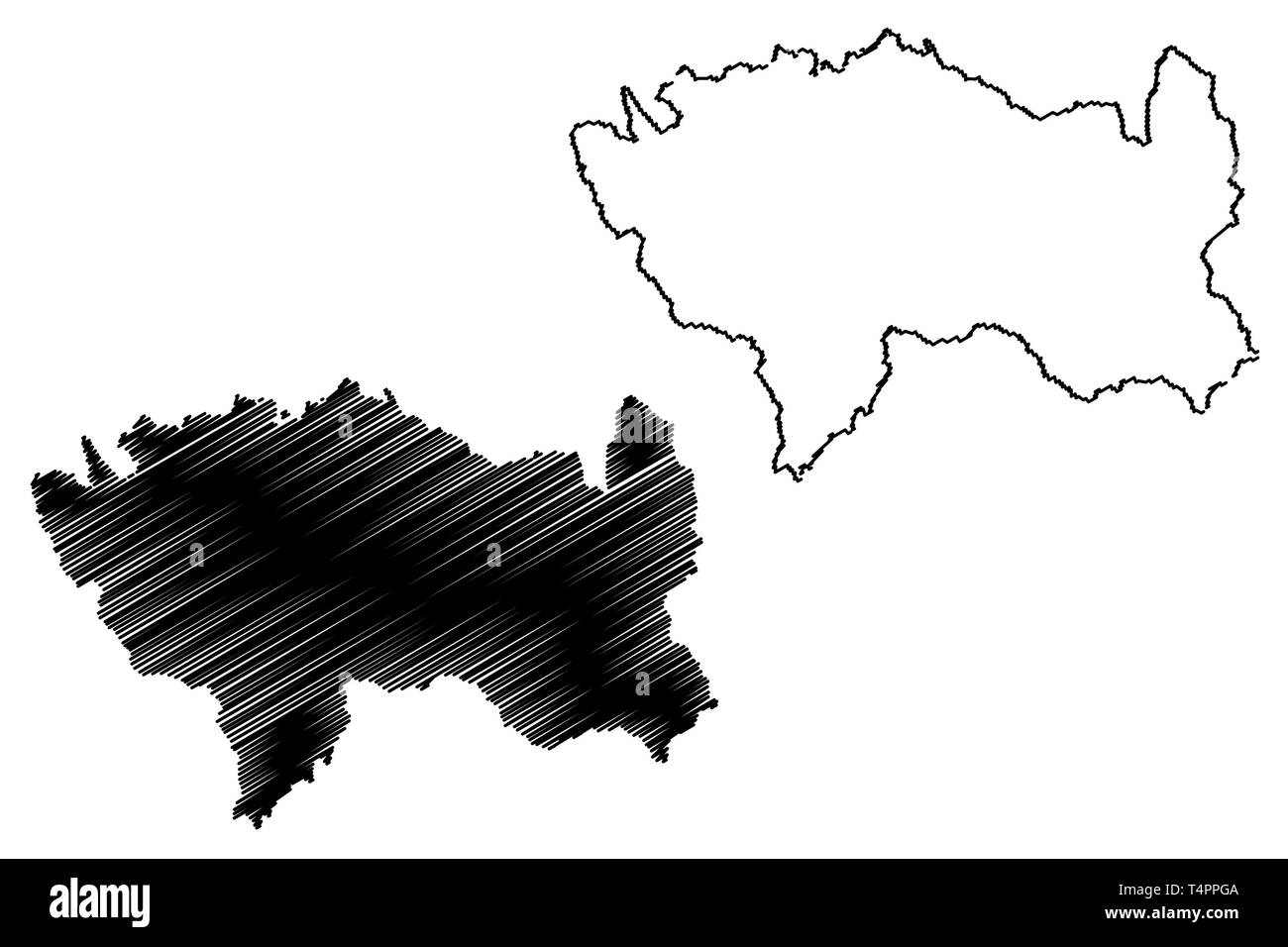 Junin Region (Republic of Peru, Regions of Peru) map vector ...