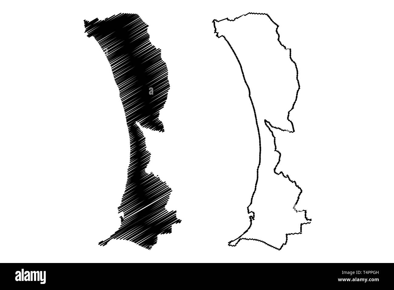 Callao Region (Republic of Peru, Regions of Peru) map vector ...