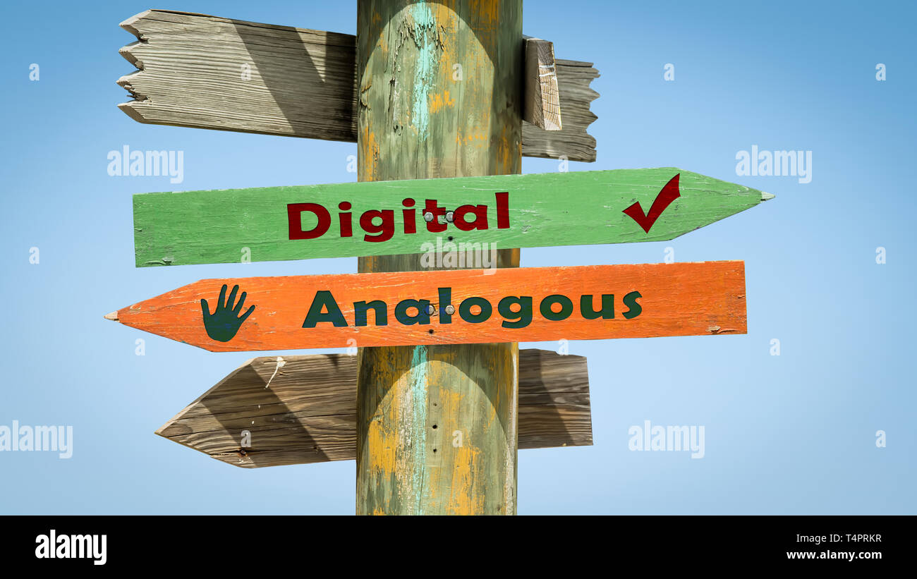 Digital versus analog hi-res stock photography and images - Alamy