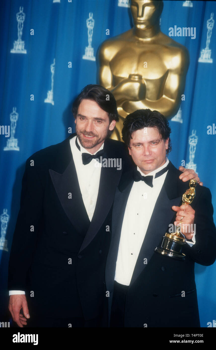 Los Angeles, California, USA 21st March 1994 Actor Jeremy Irons and ...