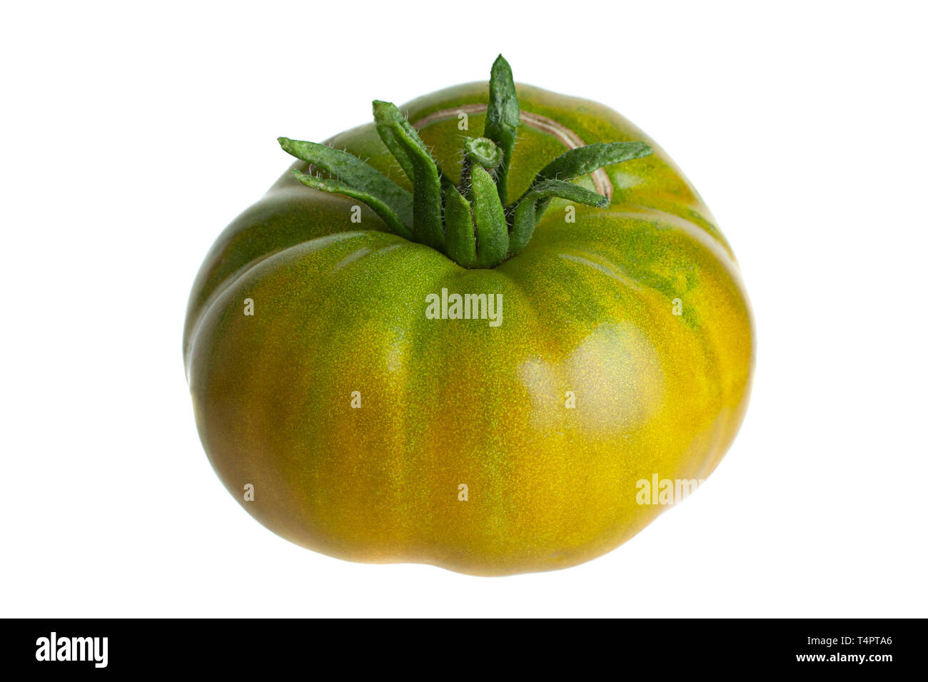 Green ripe tomatoes "Magic Glow" isolated on white Stock Photo - Alamy