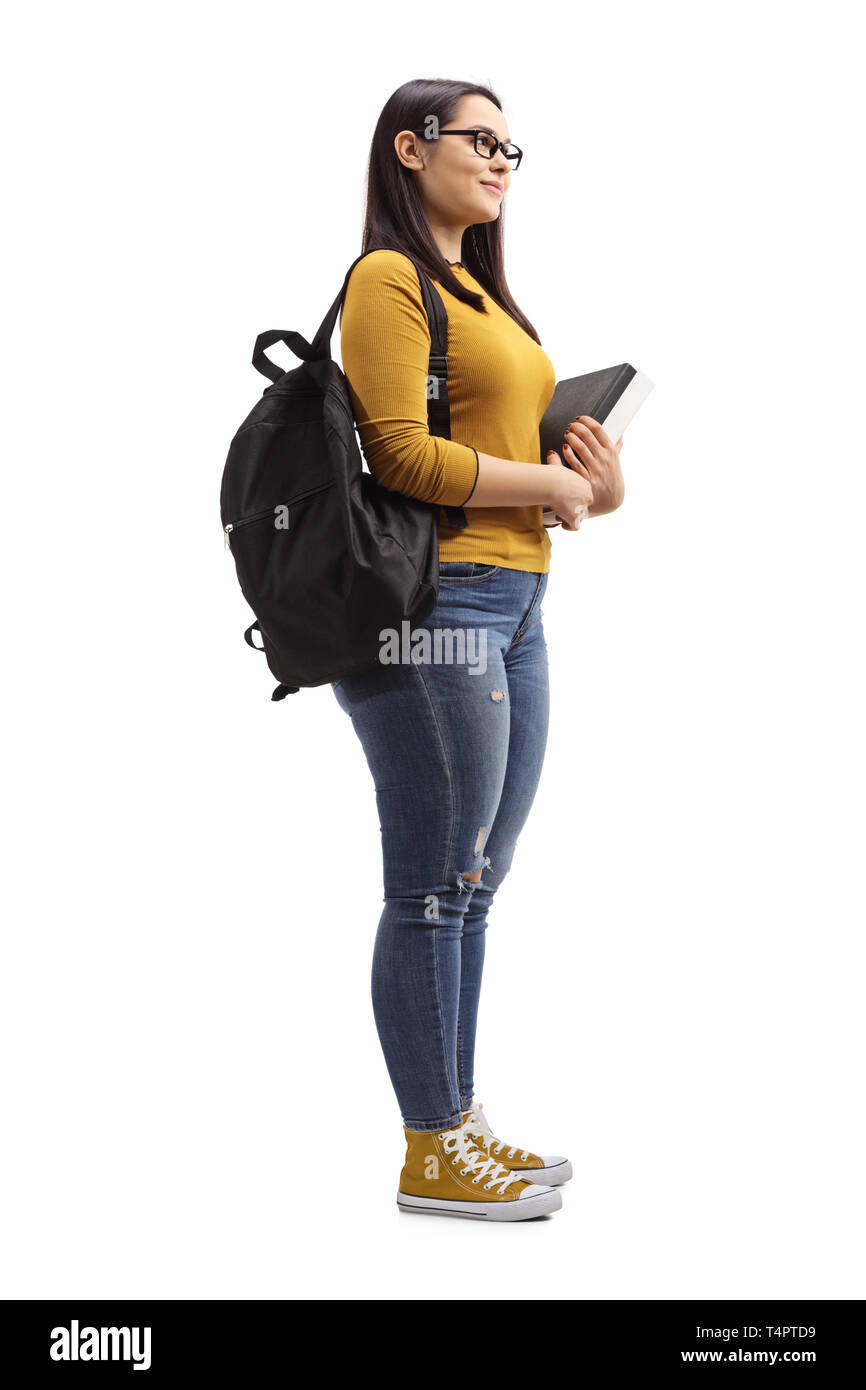 Full body standing student teen hi-res stock photography and images - Alamy