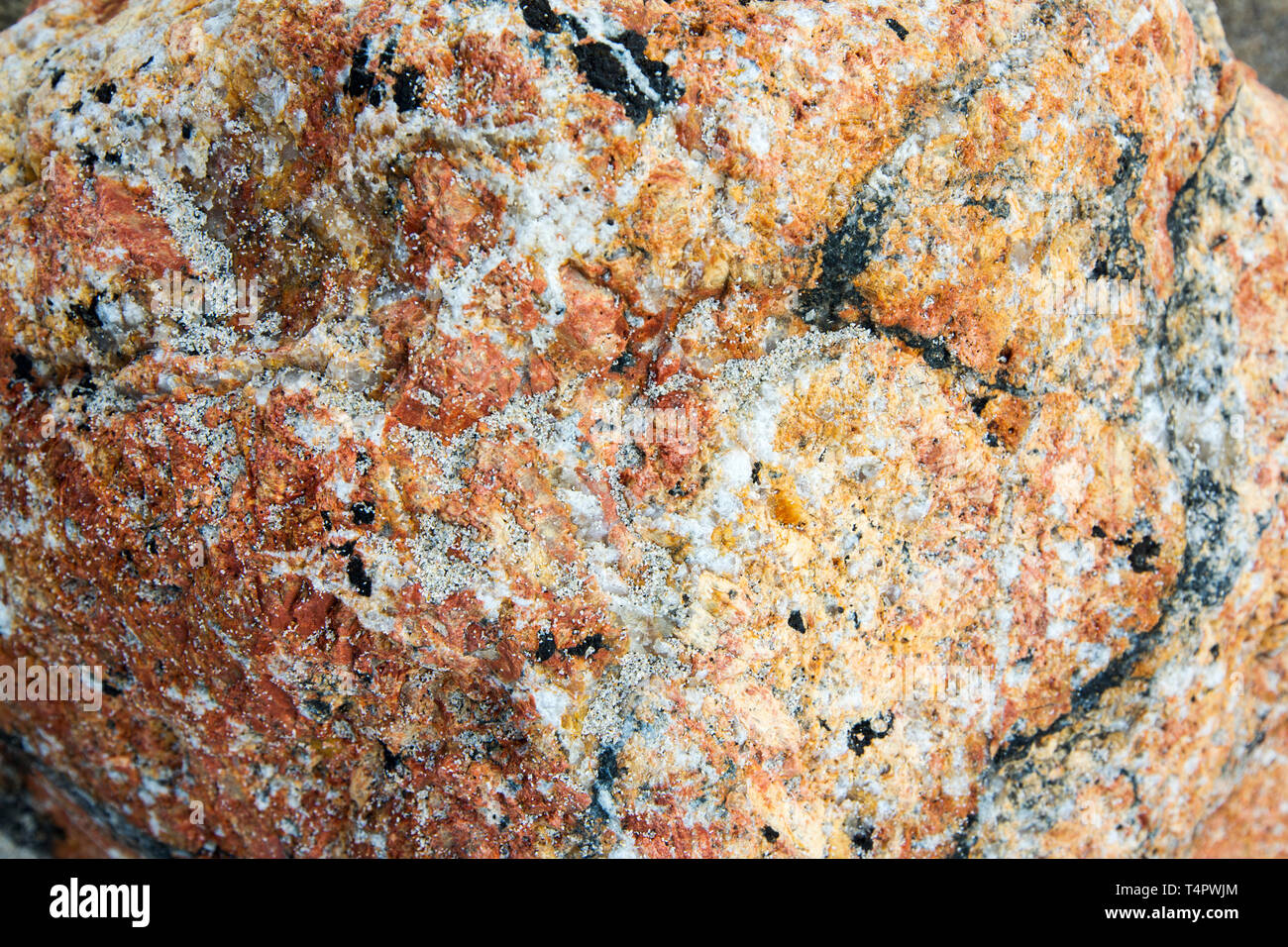 Weathered granite boulders in Sennen, Cornwall, UK Stock Photo - Alamy