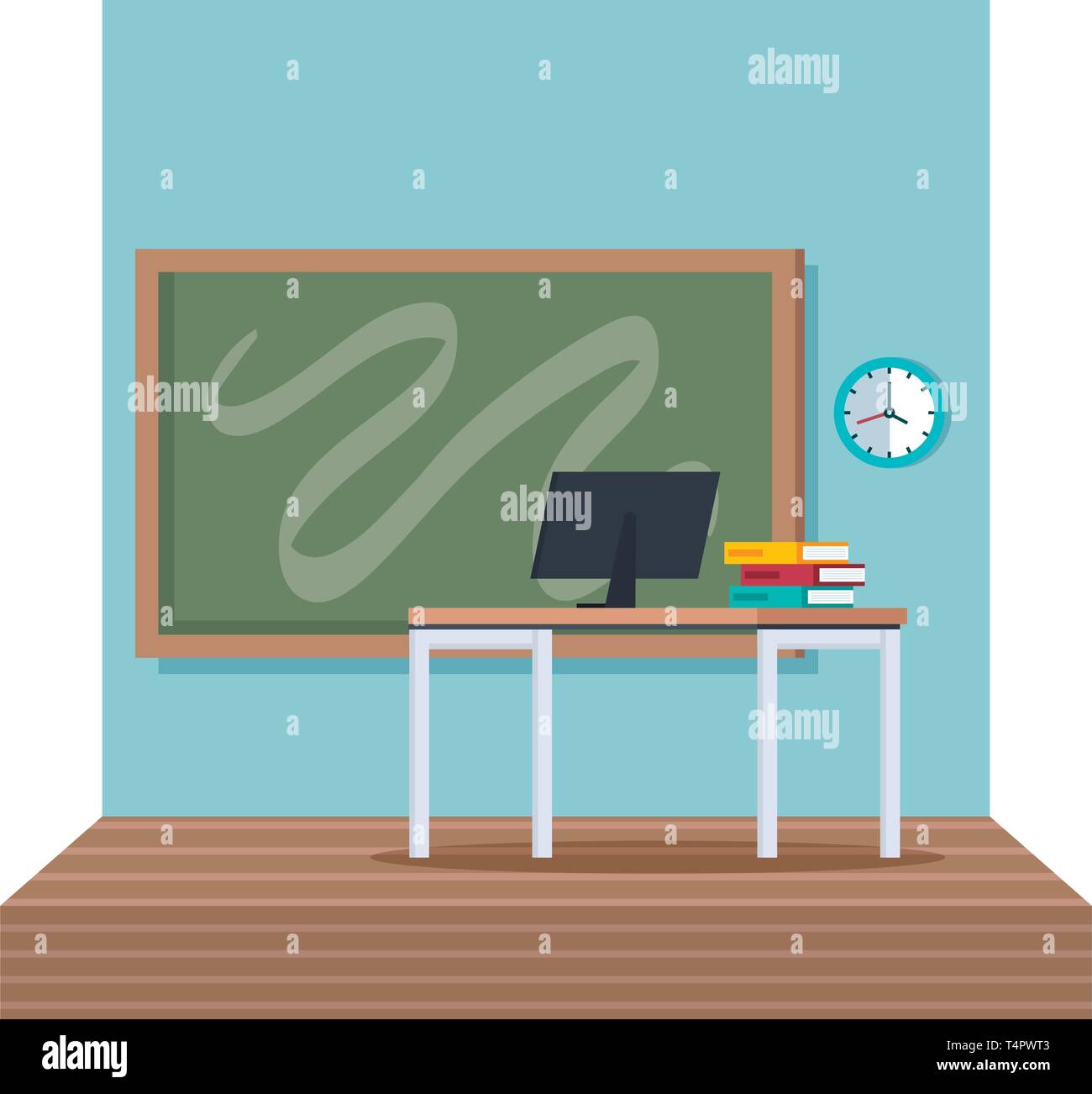 classroom school scene icon Stock Vector Image & Art - Alamy
