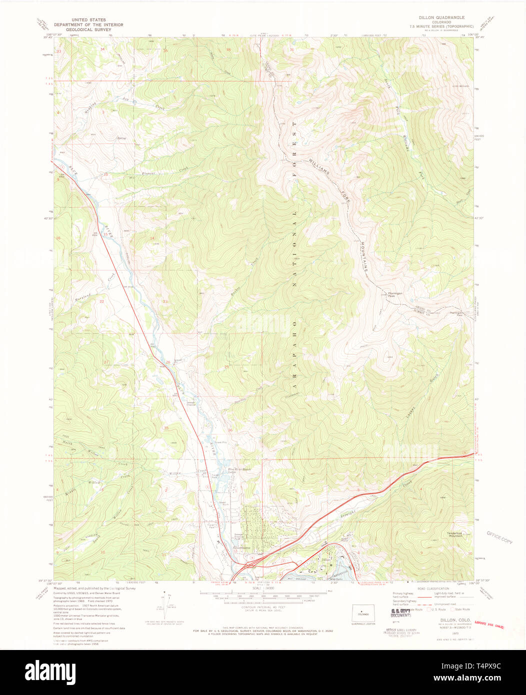 Map of dillon Cut Out Stock Images & Pictures - Alamy