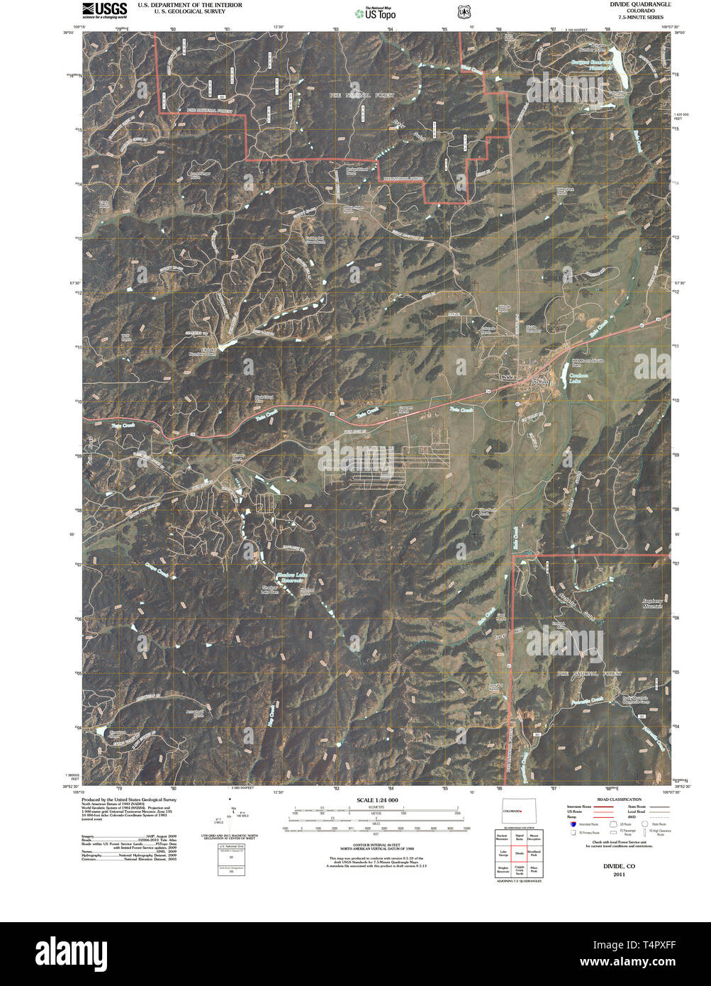 Map united states divide hi-res stock photography and images - Alamy