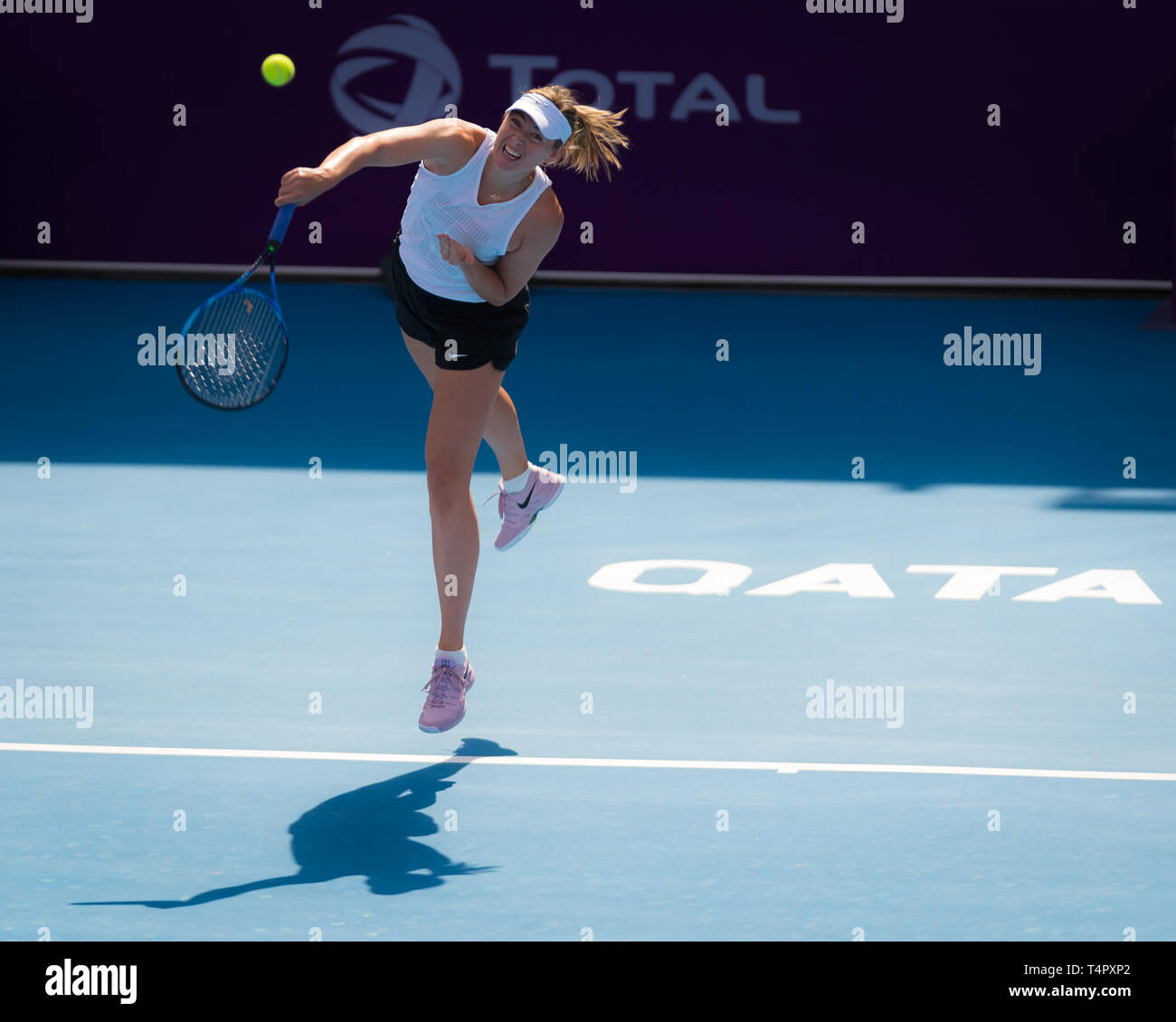 DOHA, QATAR - FEBRUARY 10 : Maria Sharapova of Russia at the 2018 Qatar ...