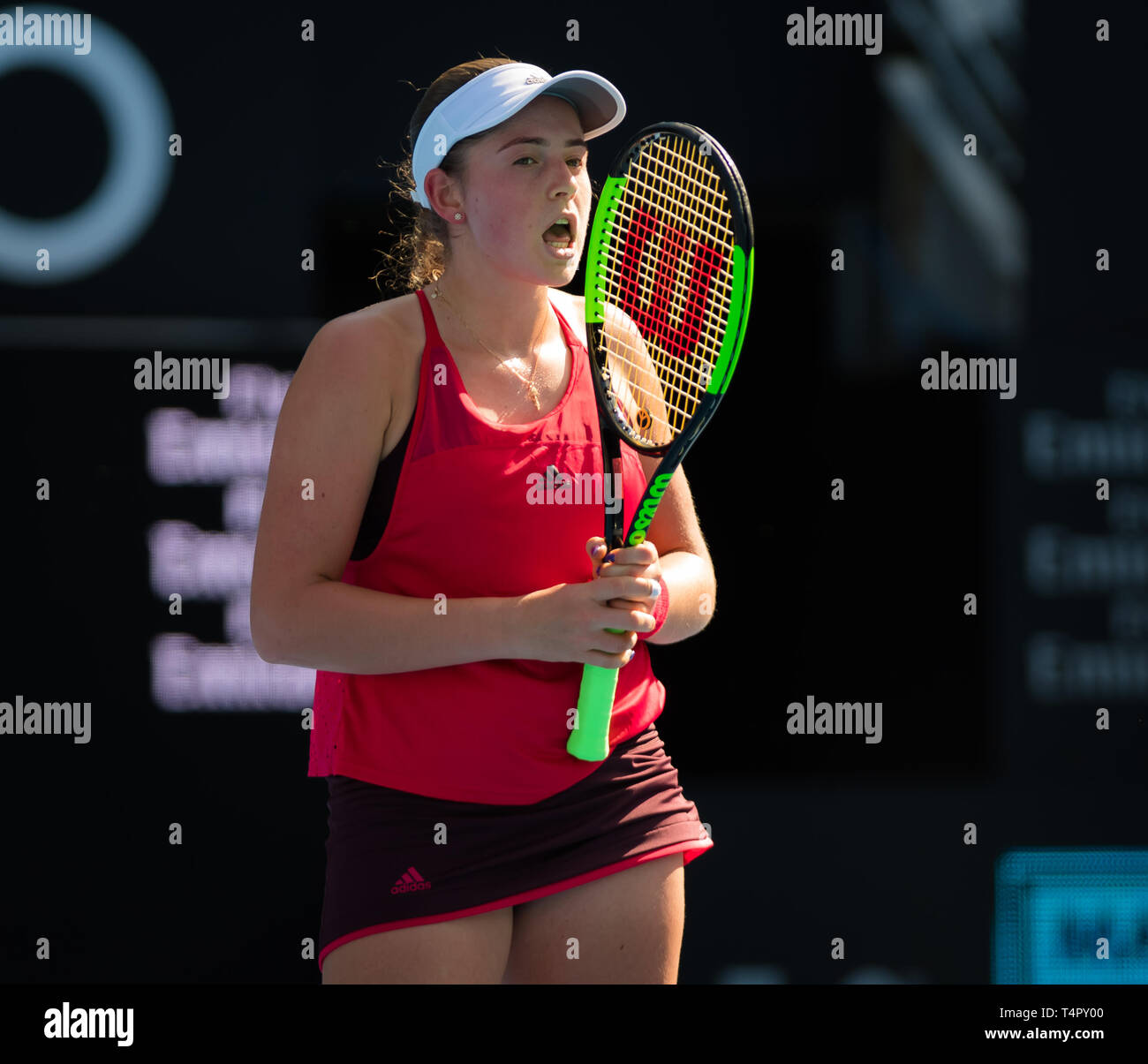 SYDNEY, AUSTRALIA - JANUARY 7 : Jelena Ostapenko of Latvia at the 2018 ...