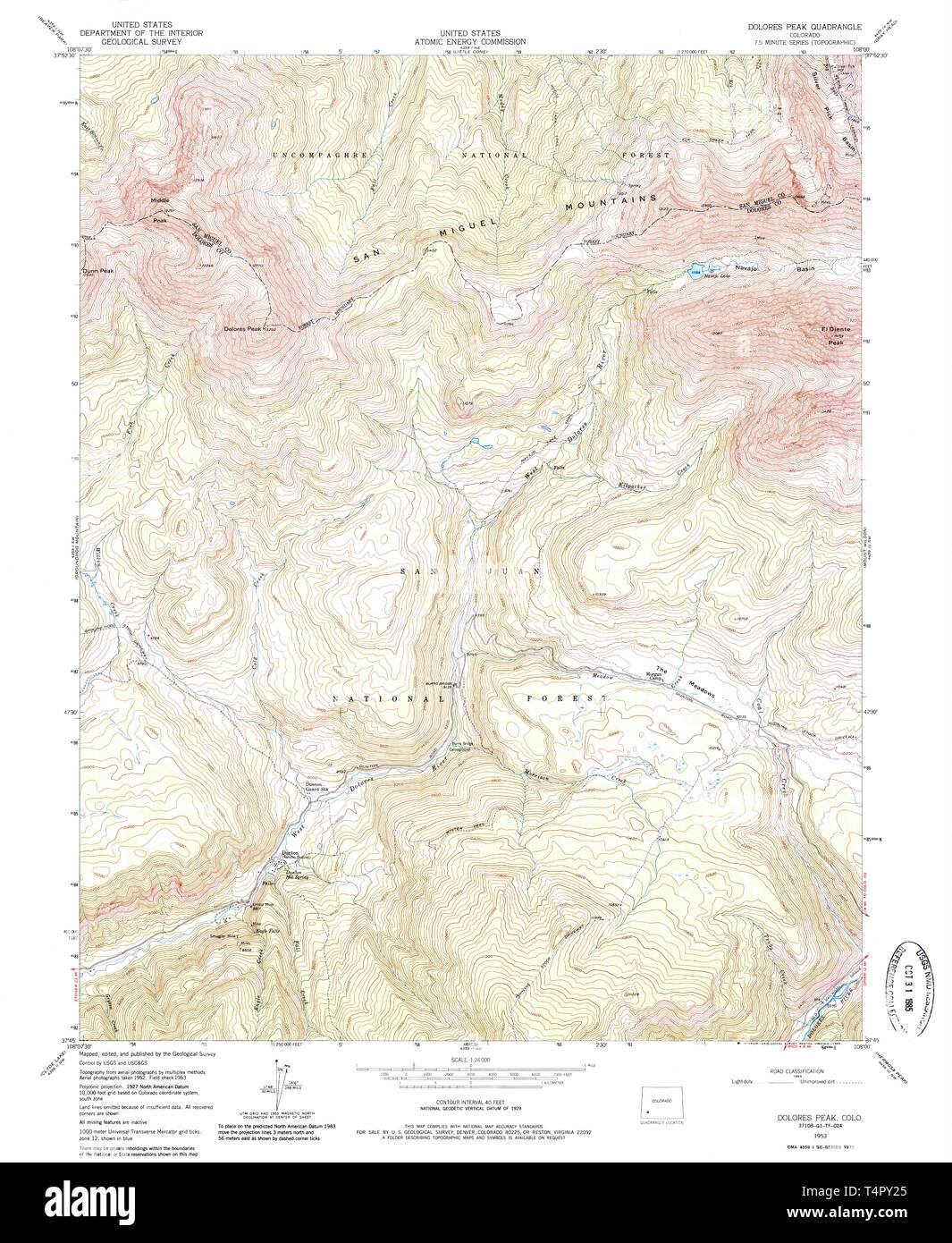 Dolores map hi-res stock photography and images - Alamy