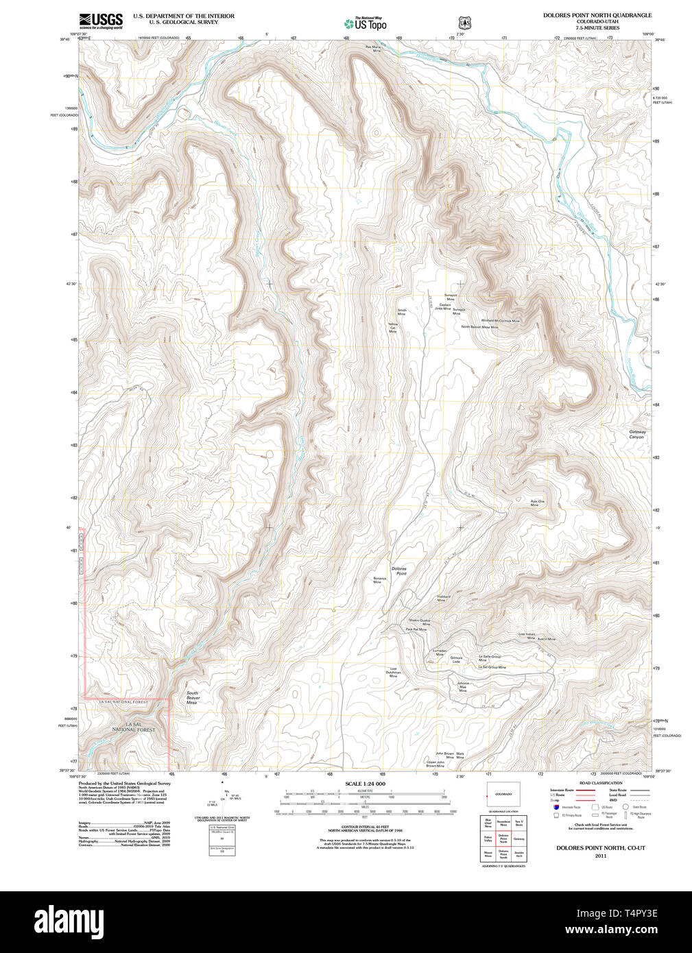 Dolores map hi-res stock photography and images - Alamy