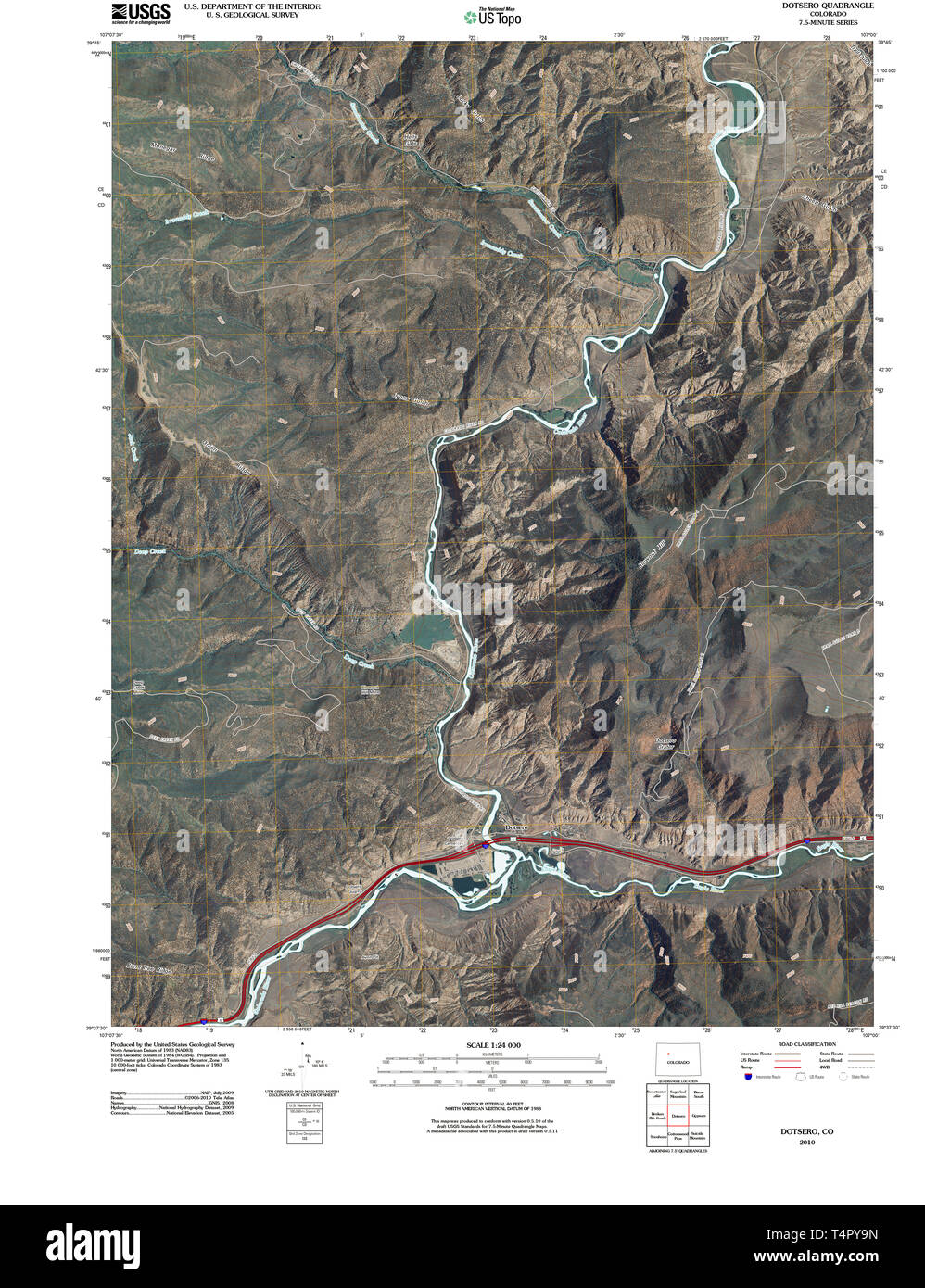 Map Of Dotsero Volcano