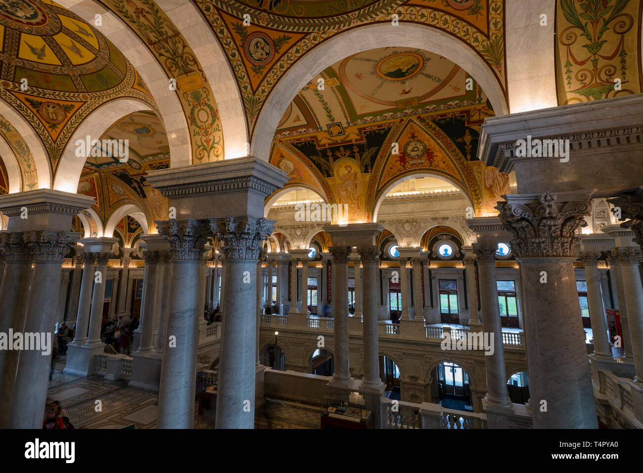 Library of Congress Great Hall, Washington, DC Stock Photo - Alamy