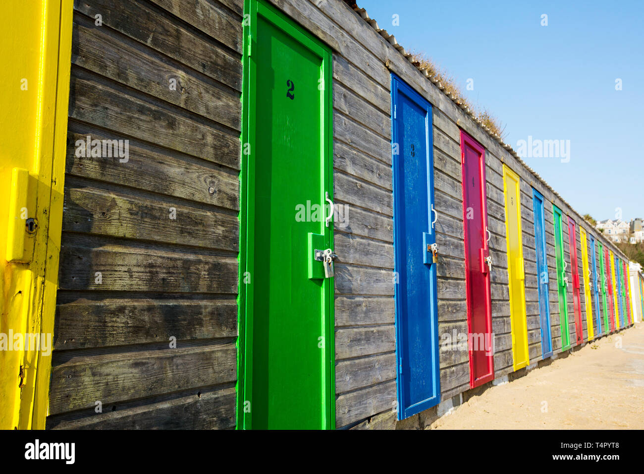 Beach huts in St Ives, Cornwall, UK Stock Photo - Alamy