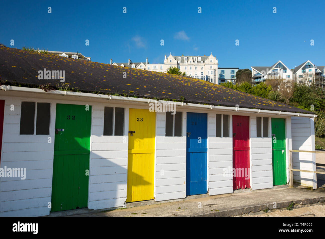 Beach huts in St Ives, Cornwall, UK Stock Photo - Alamy