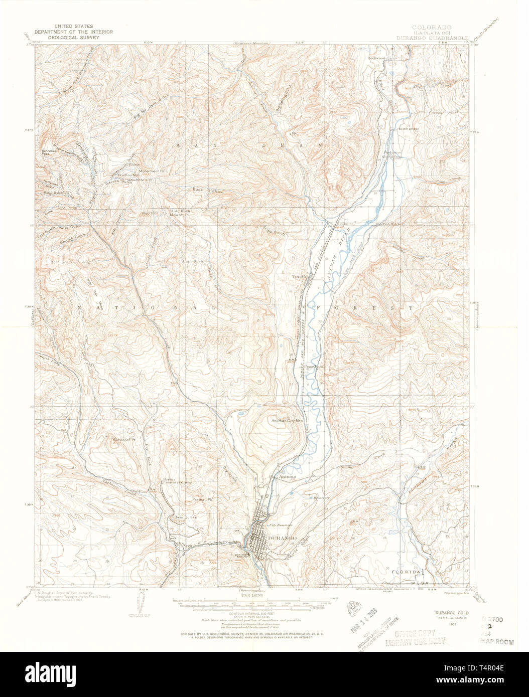 Durango Map Stock Photos & Durango Map Stock Images - Alamy