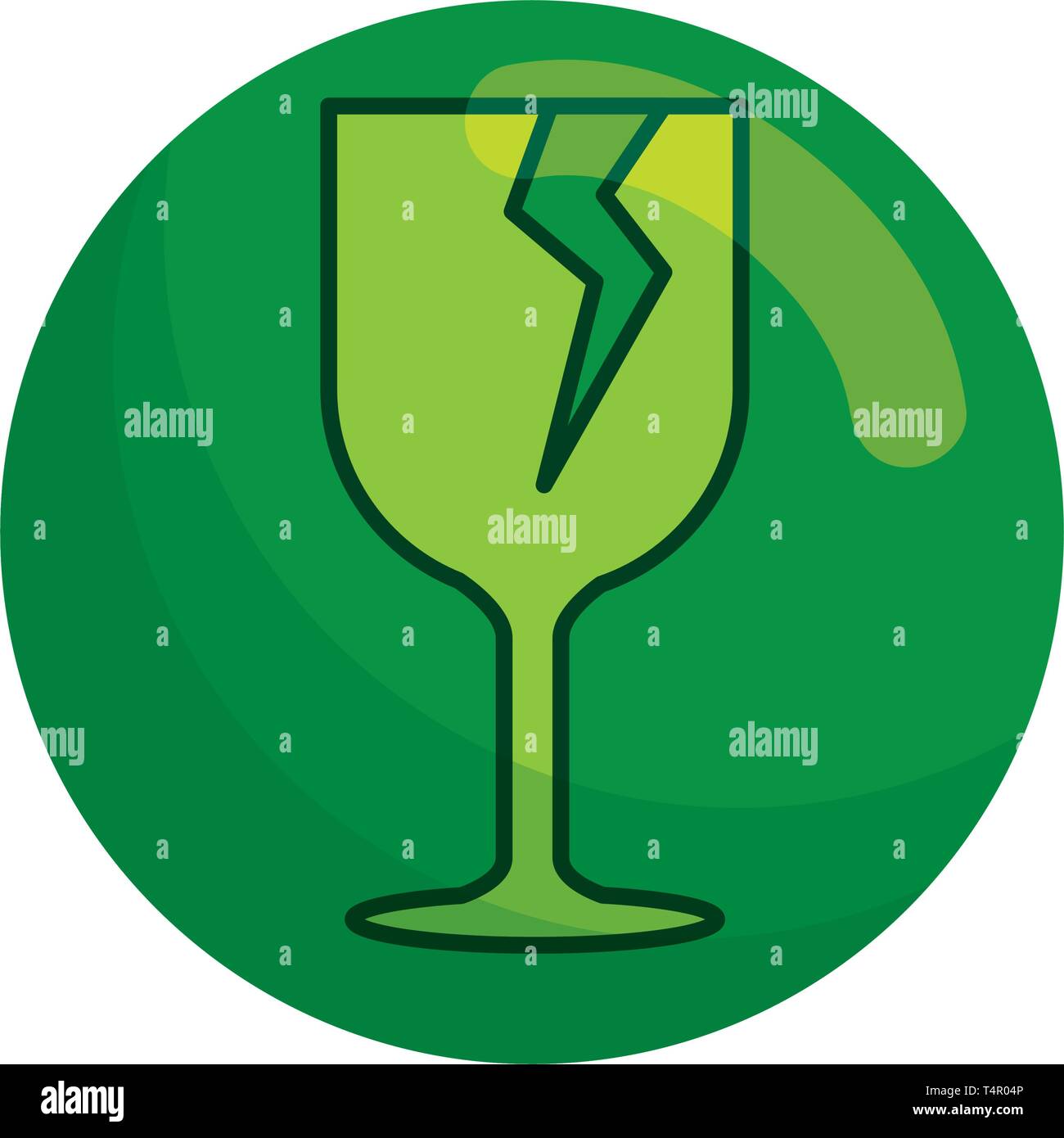 cup break fragile symbol Stock Vector Image & Art - Alamy