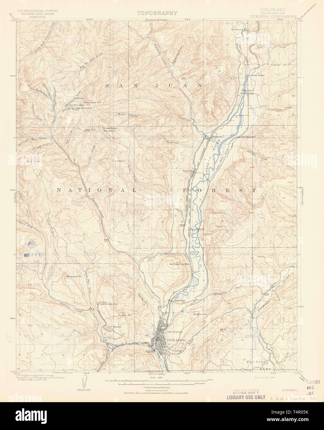 Durango Map Stock Photos & Durango Map Stock Images - Alamy