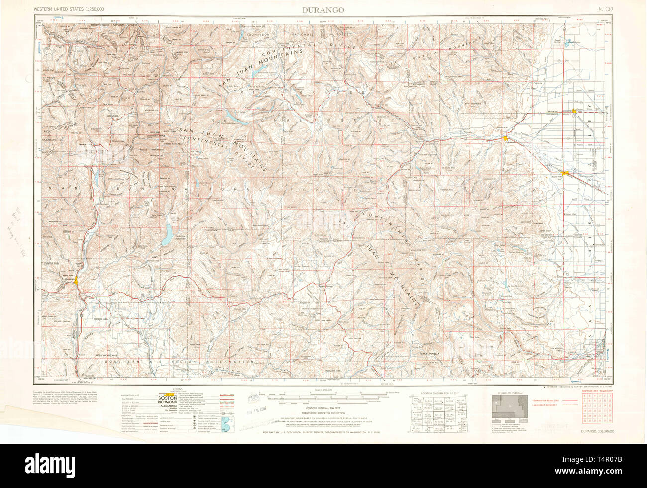 Durango Map Stock Photos & Durango Map Stock Images - Alamy