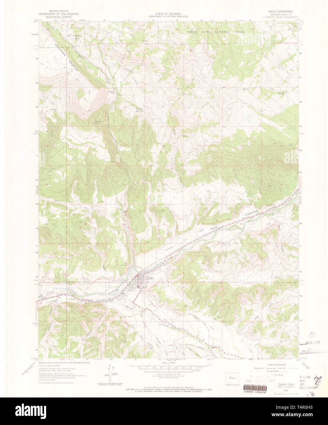 Eagle colorado map hi-res stock photography and images - Alamy