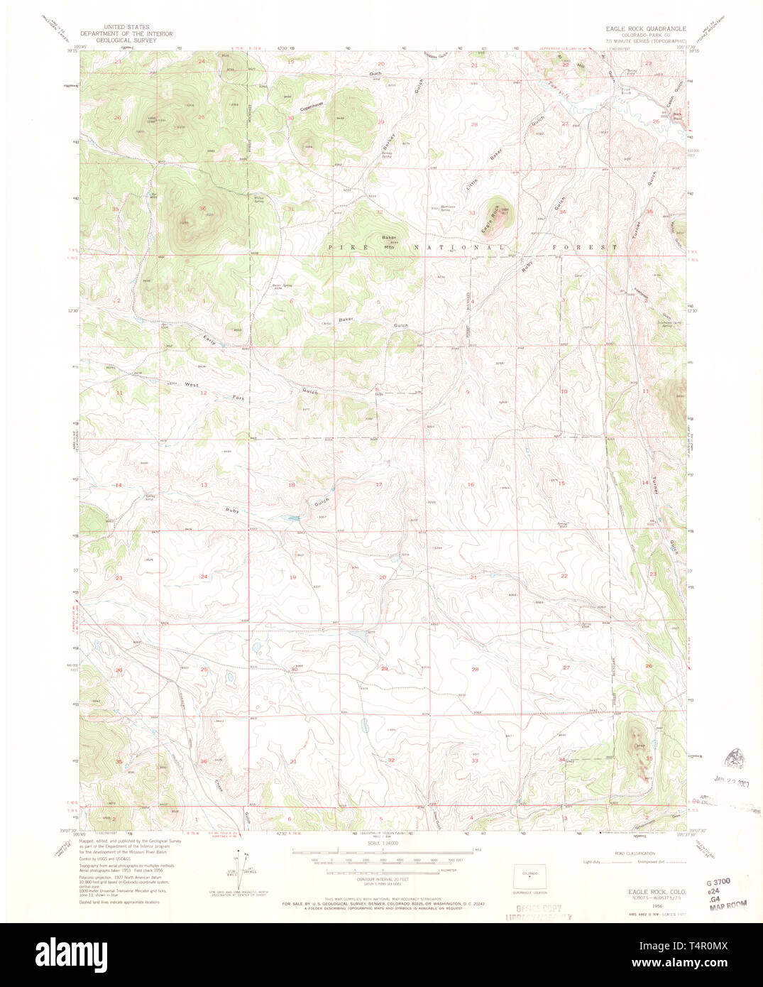 Eagle colorado map hi-res stock photography and images - Alamy