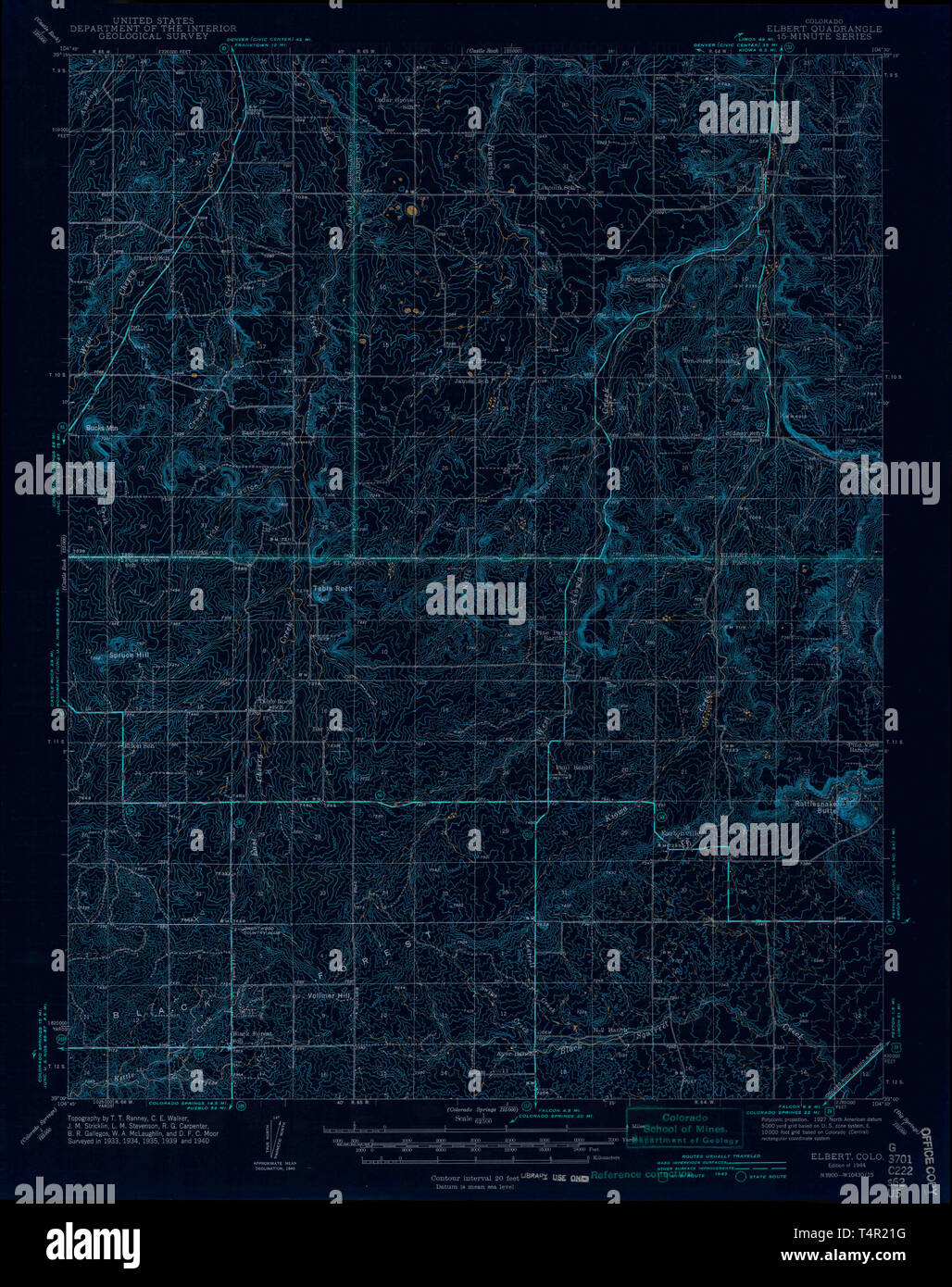 Elbert map hi-res stock photography and images - Alamy