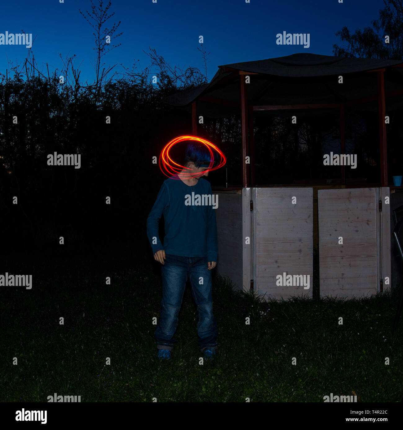 Boy spinning around hi-res stock photography and images - Alamy