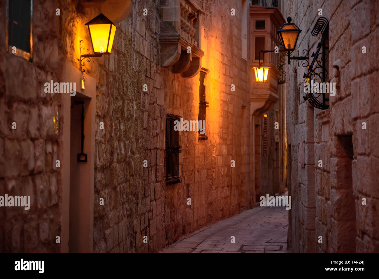 Mdina night malta hi-res stock photography and images - Alamy