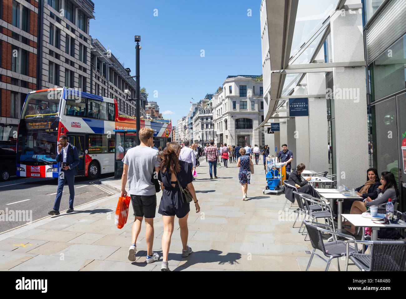 Street view, Ludgate Hill, Ludgate, City of London, Greater London ...