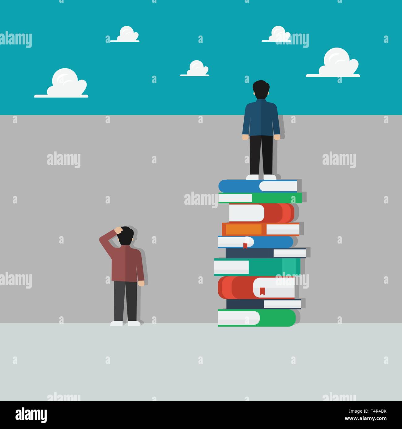 Wall book stand Stock Vector Images - Alamy