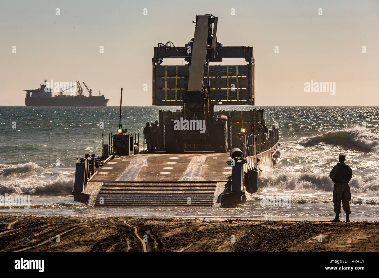 U.S. Marines with 1st Transportation Support Battalion, 1st Marine ...