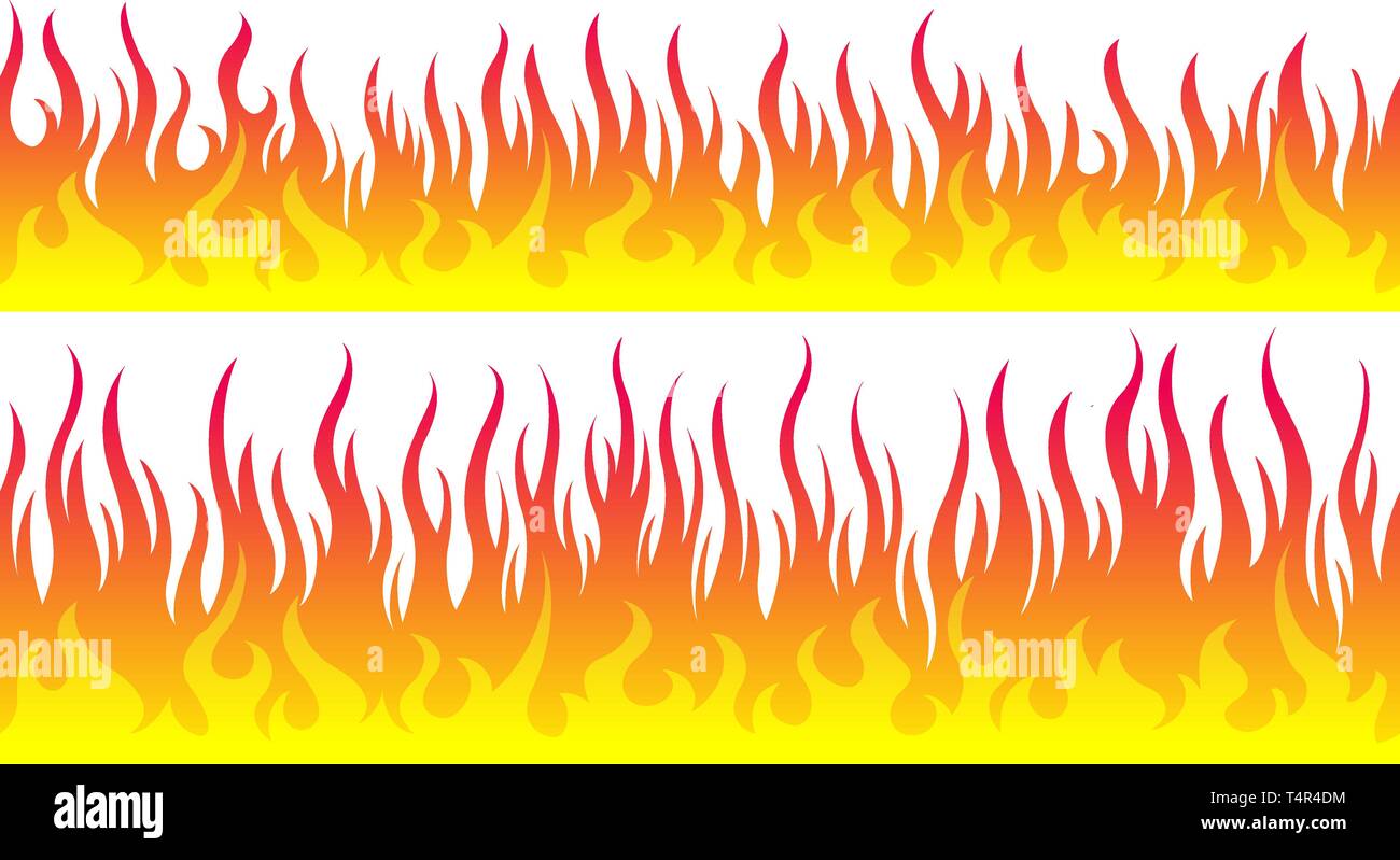 Fire flame frame borders Stock Vector Image & Art - Alamy