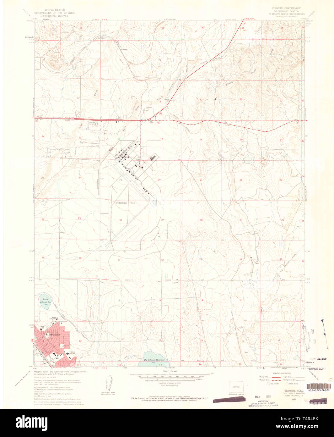Elsmere map hi-res stock photography and images - Alamy
