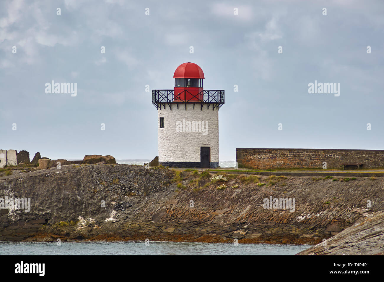 Victorian harbour lighthouse navigational aid hi-res stock photography ...