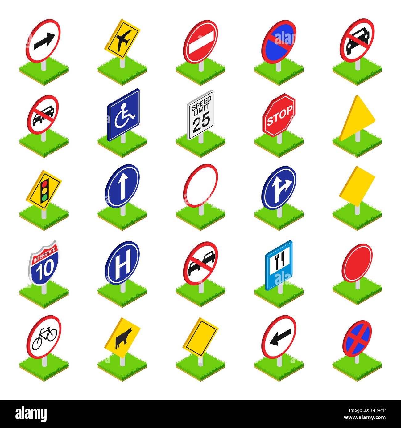 Red and yellow roundabout Stock Vector Images - Alamy