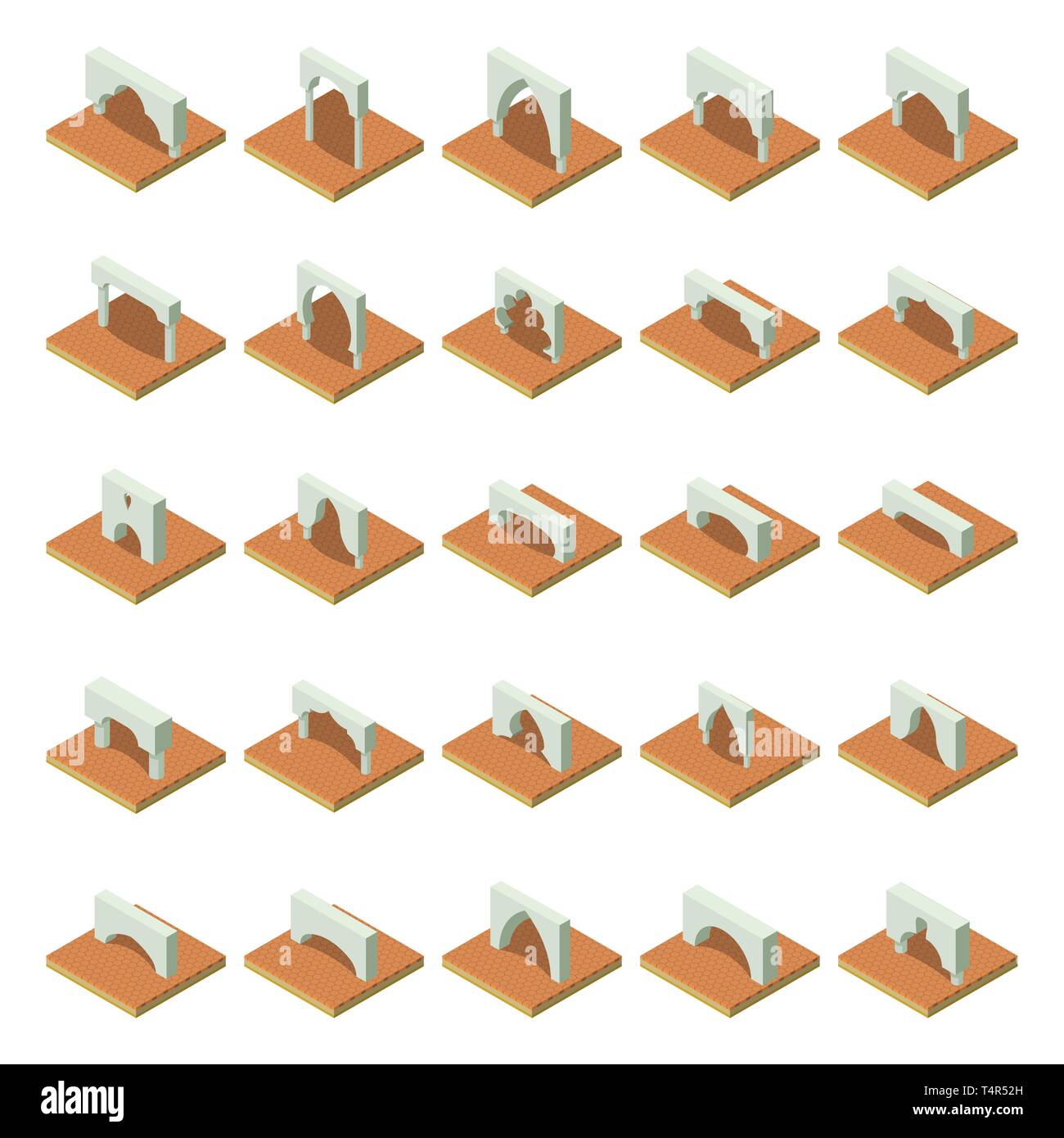 Plan of arch Stock Vector Images - Alamy