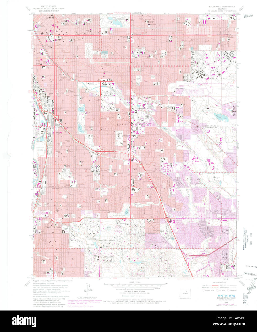 Map of englewood Cut Out Stock Images & Pictures - Alamy