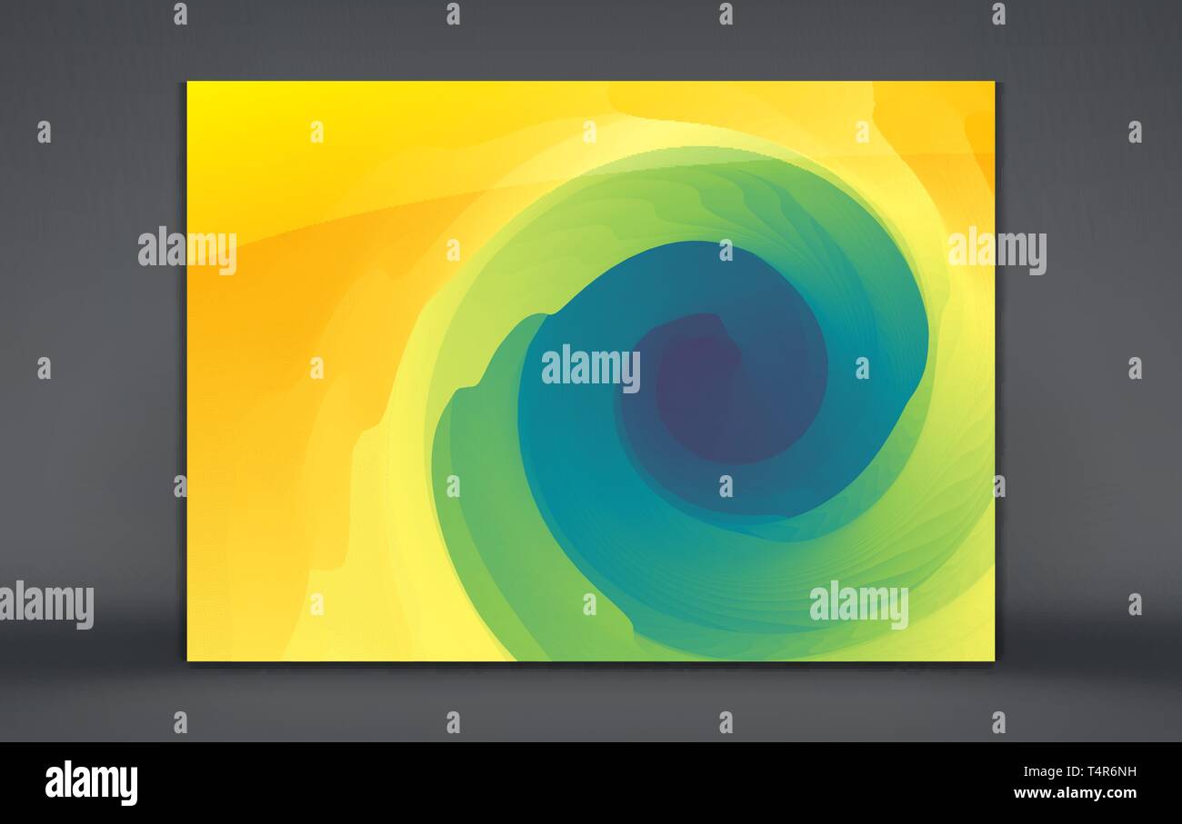 Abstract Background With Dynamic Effect Motion Vector Illustration Trendy Gradients Rotation