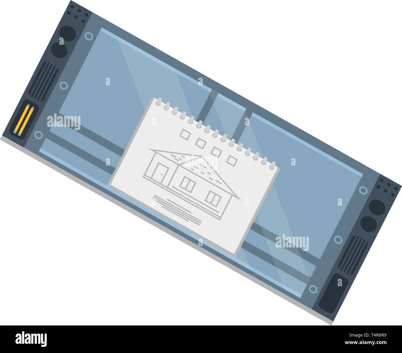 Drafting table art Stock Vector Images - Alamy