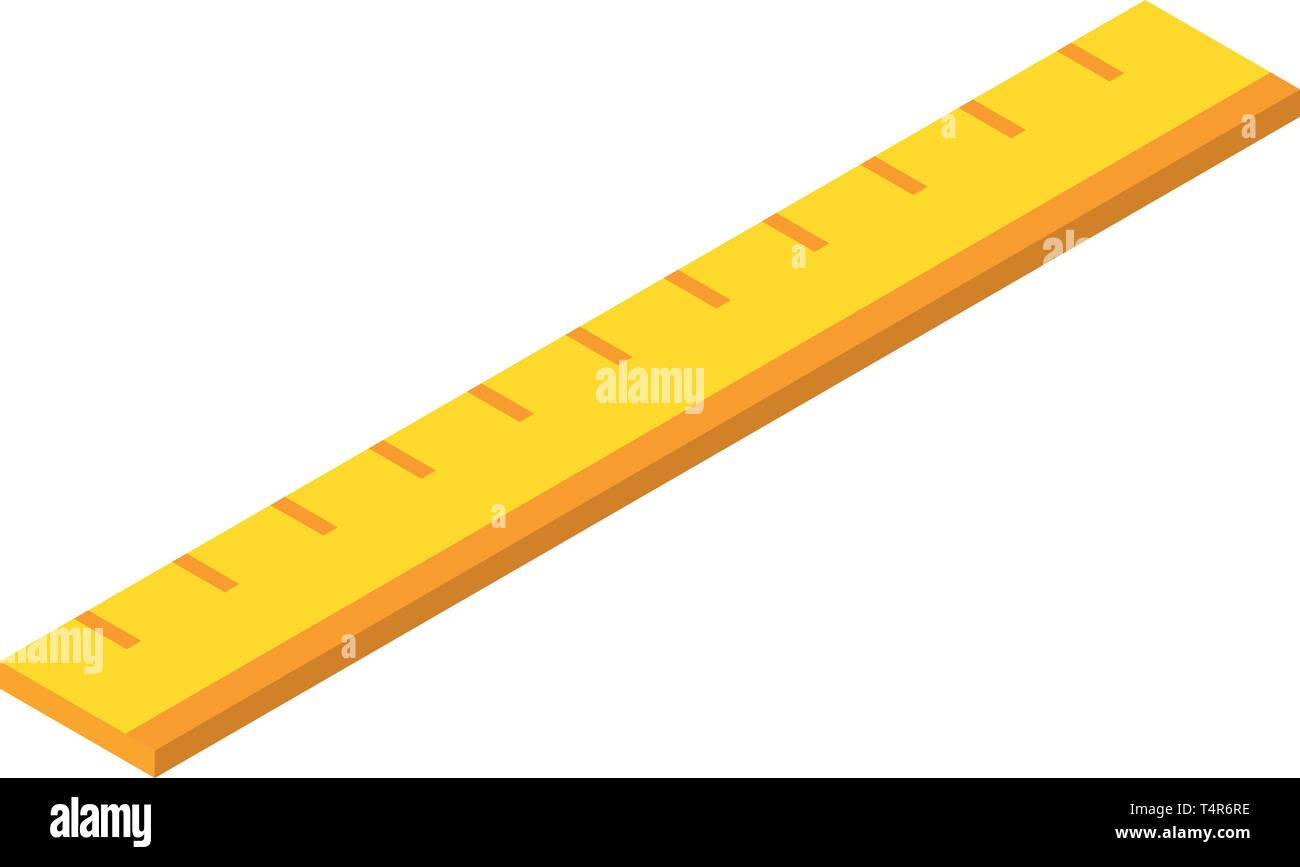 Wood ruler icon, isometric style Stock Vector Image & Art - Alamy