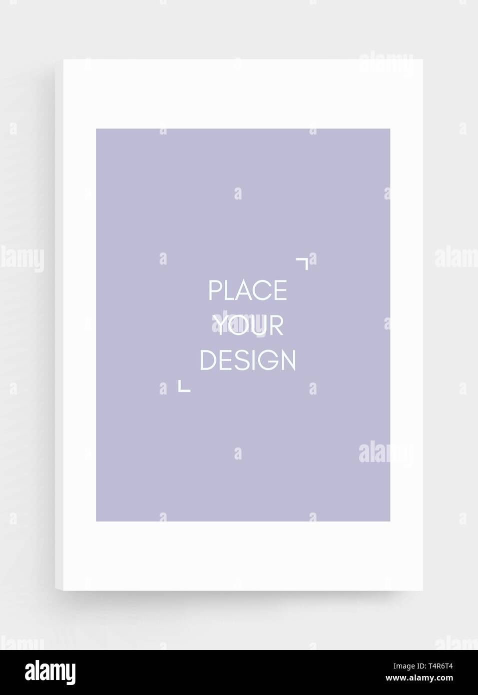 Mockup of a portrait-oriented magazine or catalogue. Blank sheet of ...