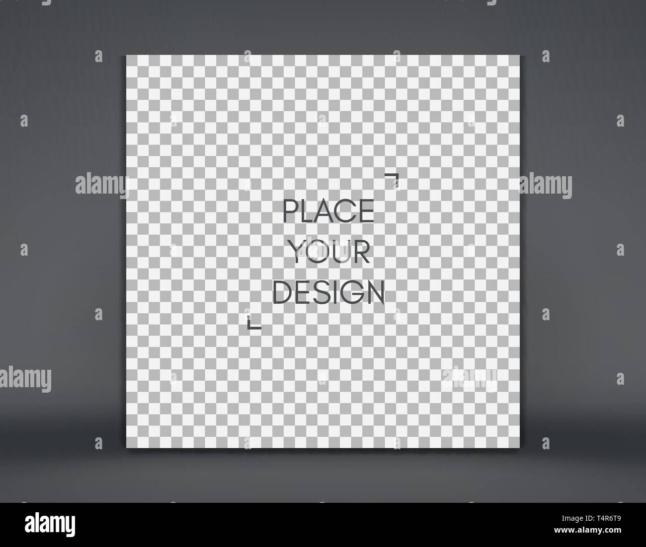 Photo frame mockup. Chess board background. Blank space for your design ...