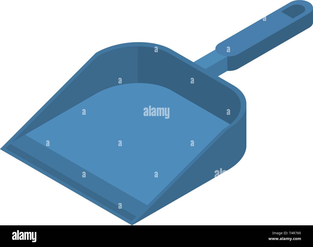 Blue plastic dustpan Stock Vector Images - Alamy
