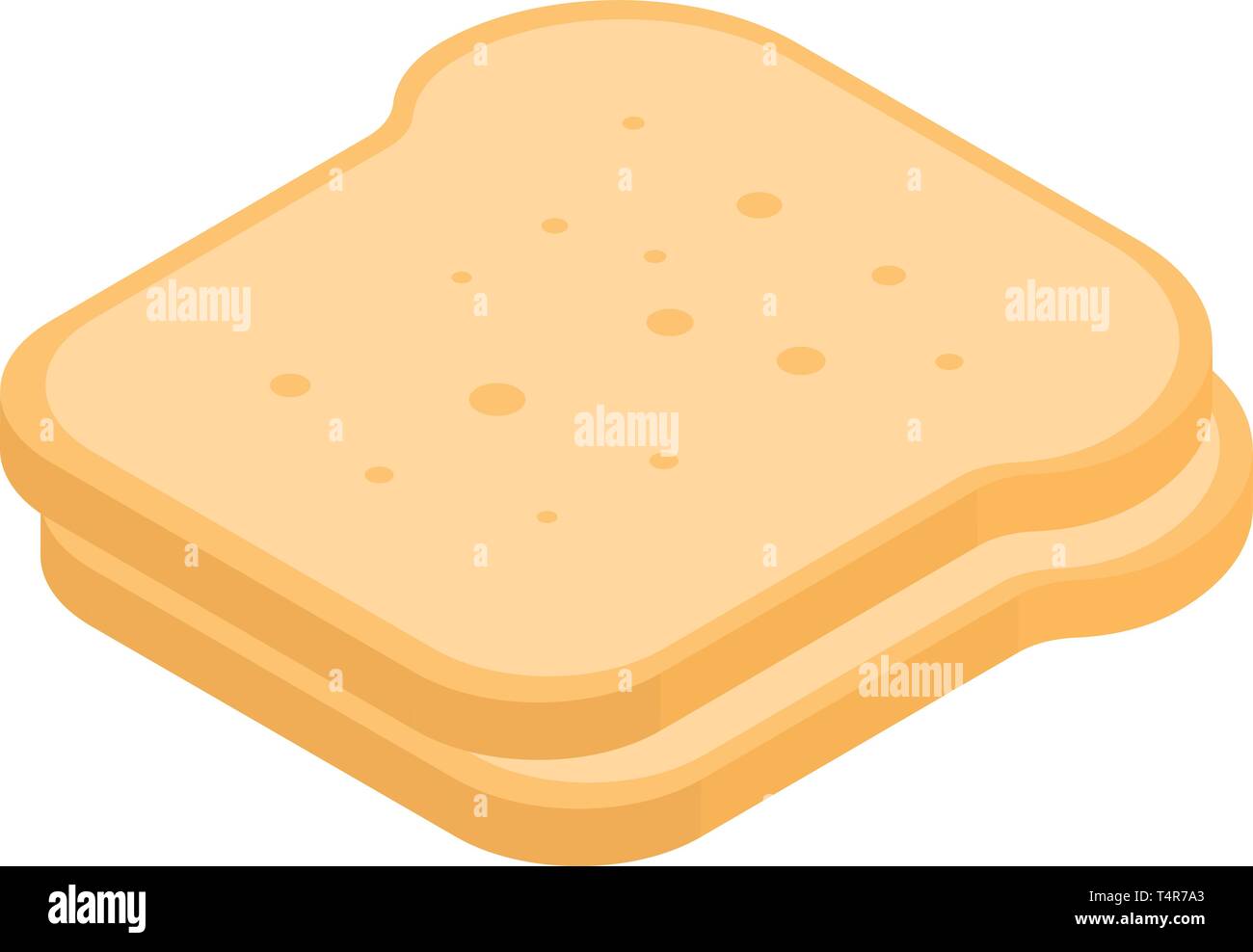 Slice of bread icon, isometric style Stock Vector Image & Art - Alamy