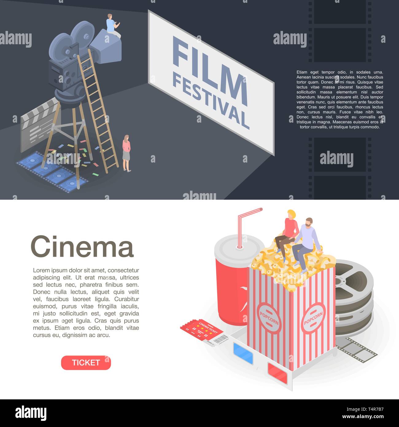 Filming concert Stock Vector Images - Alamy