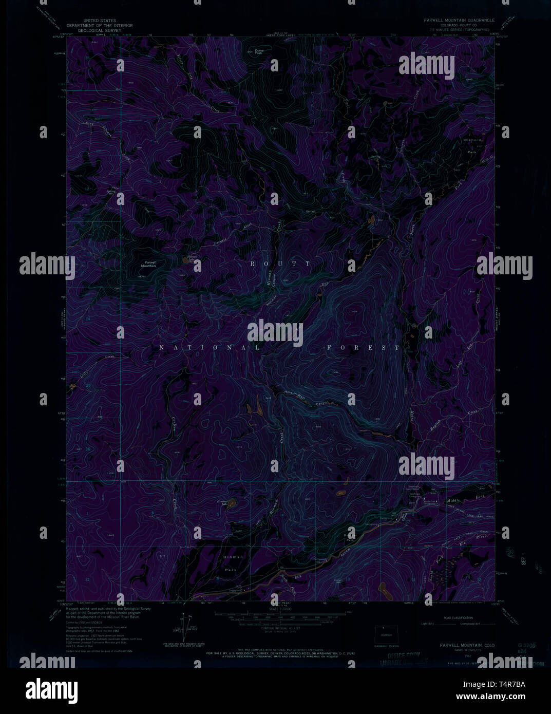 Map of farwell hi-res stock photography and images - Alamy