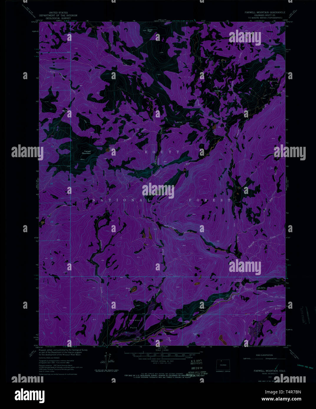 Map of farwell hi-res stock photography and images - Alamy