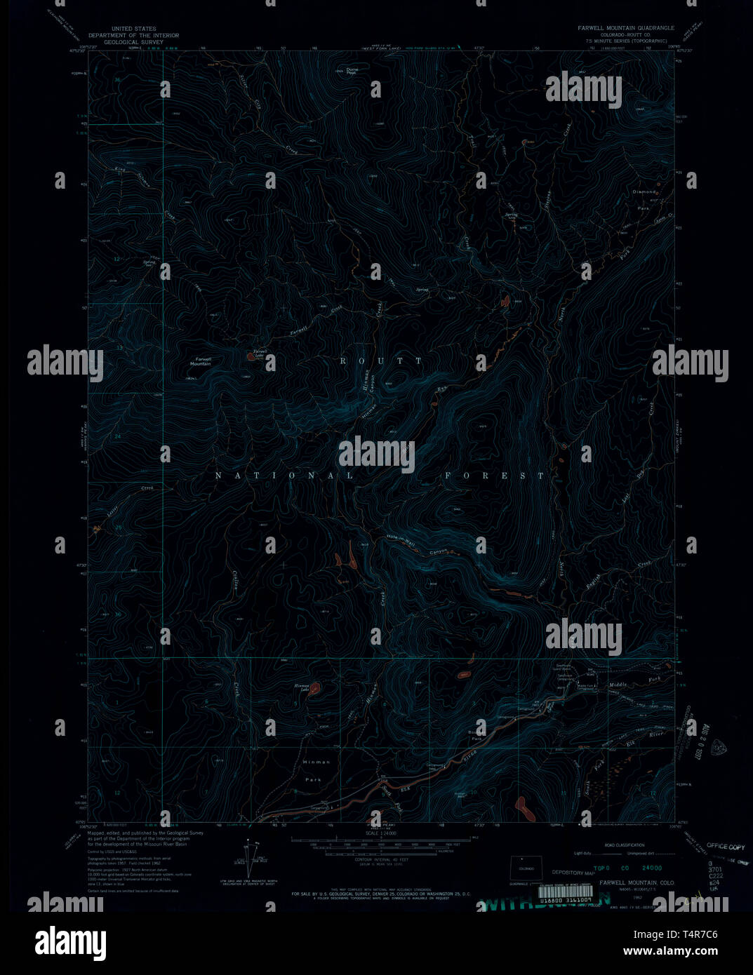 Map of farwell hi-res stock photography and images - Alamy